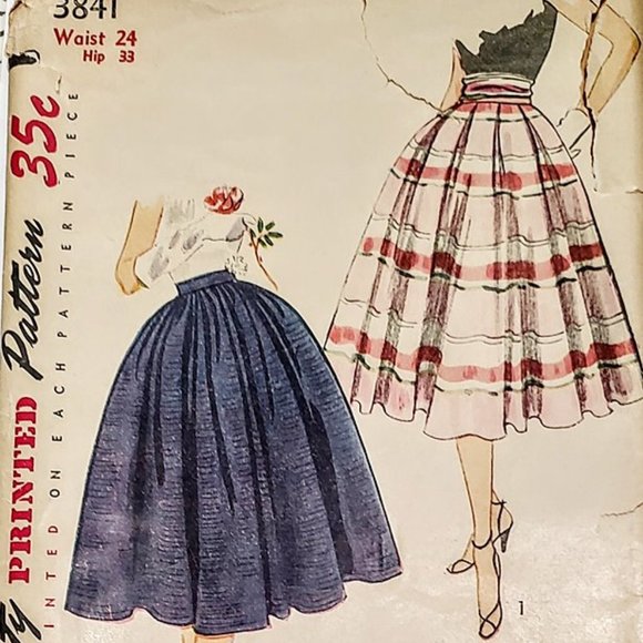 Vintage Simplicity | Skirts | 95s True Vintage Original Full Circle ...